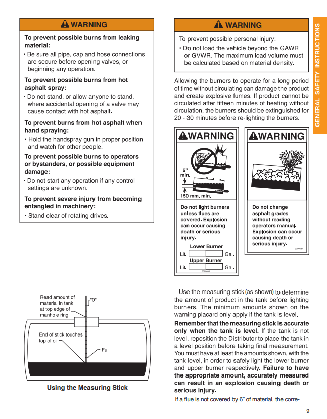 General Safety Instructions – Etnyre International Ltd.