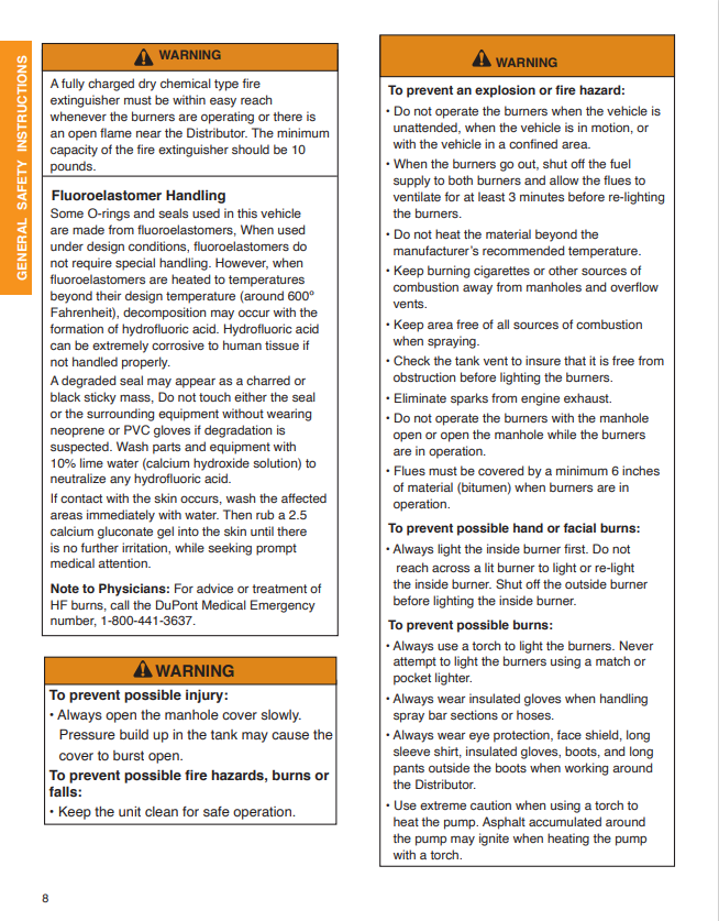 General Safety Instructions – Etnyre International Ltd.